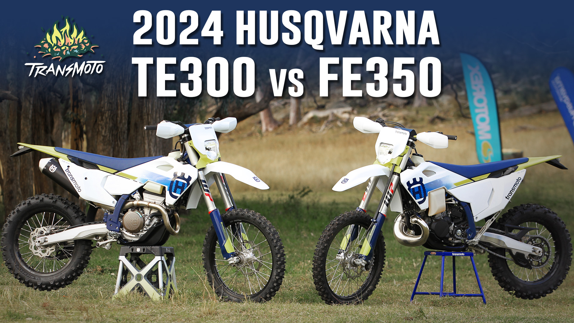 TESTED: 2024 HUSQVARNA TE300 vs FE350 - Transmoto