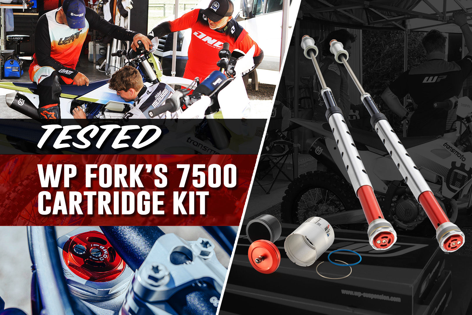 TESTED: WP FORK’S 7500 CARTRIDGE KIT - Transmoto