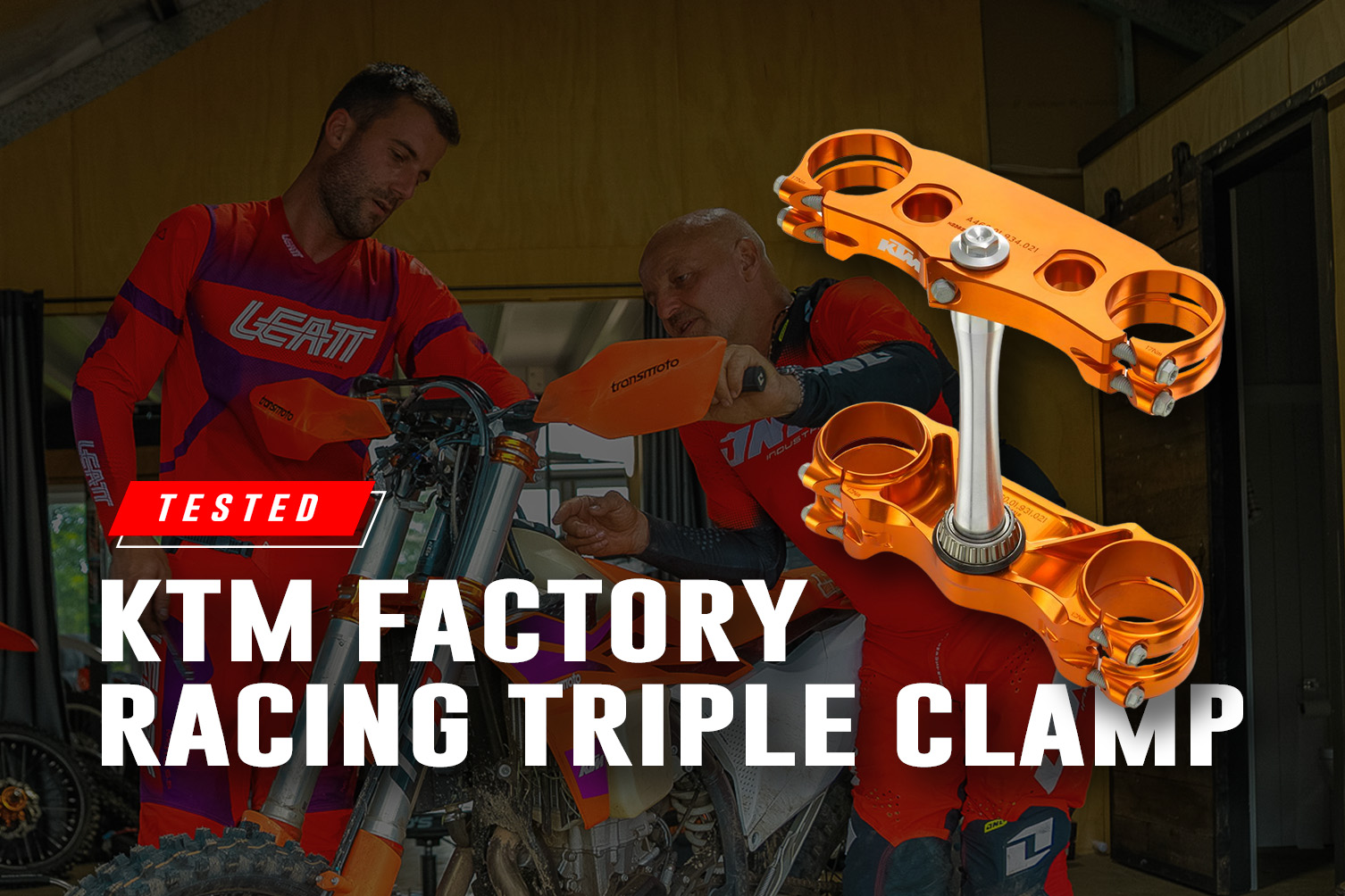 TESTED: KTM FACTORY RACING TRIPLE CLAMP - Transmoto