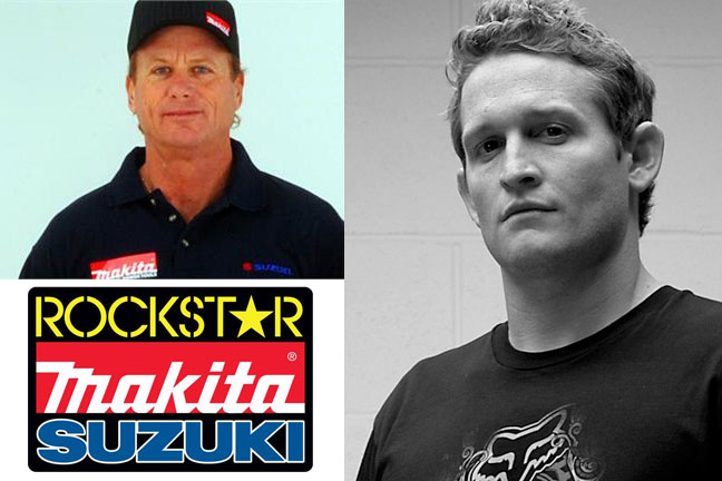 Mike Webb & Ricky Carmichael head up the Rockstar Makita Suzuki Team ...
